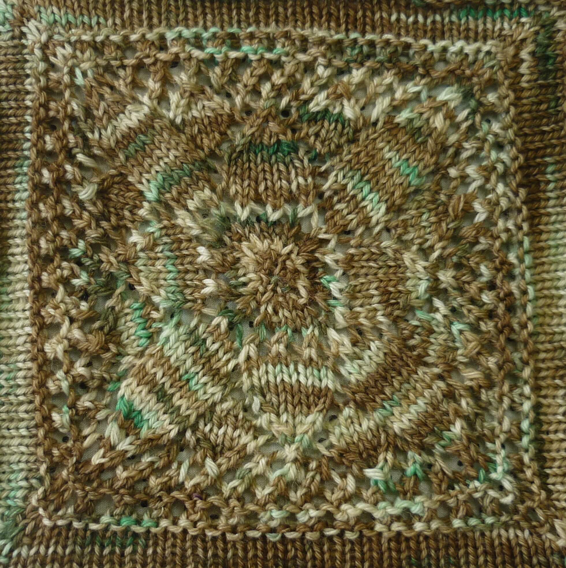 To the Fudge Room - Lattice Sock - Hand Dyed Yarn - Passioned Flower