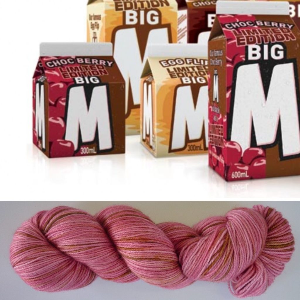 Choc Berry - Lattice Sock - Hand Dyed Yarn - Passioned Flower